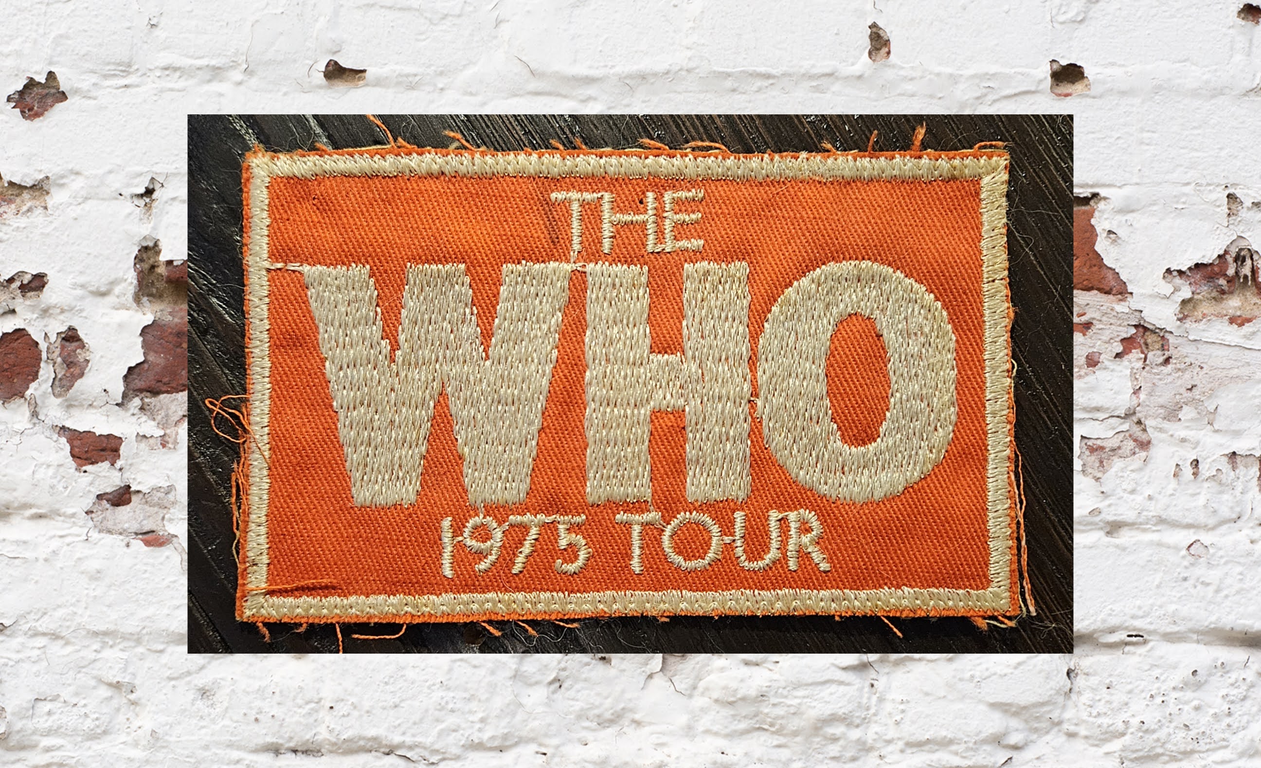 The Who 1975 Tour Patch (original, unused) – SHOWCO ® Archives - Swag Shop
